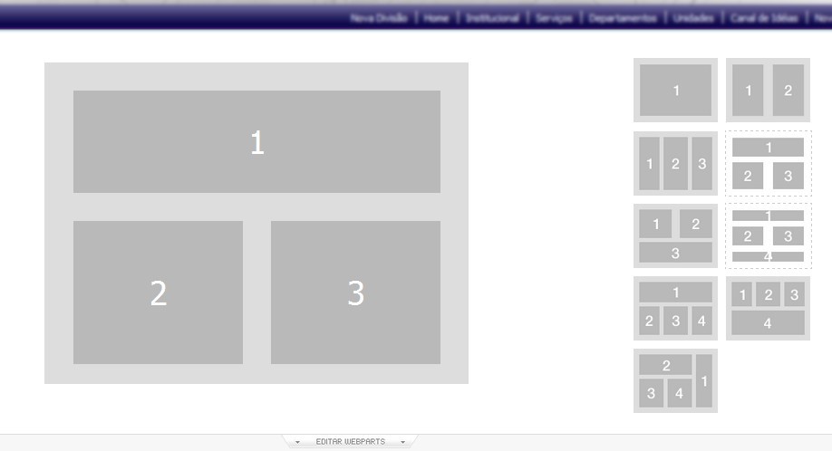 Gestão do layout dos Departamentos – Axysweb